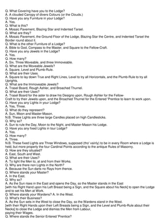 Freemasonry 130 masonry dissected | PDF