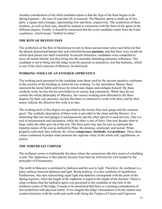 Freemasonry 134 the entered apprentice handbook | PDF