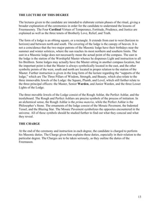 Freemasonry 134 the entered apprentice handbook | PDF