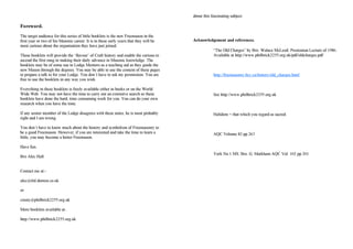 Freemasonry 151 the old charges | PDF