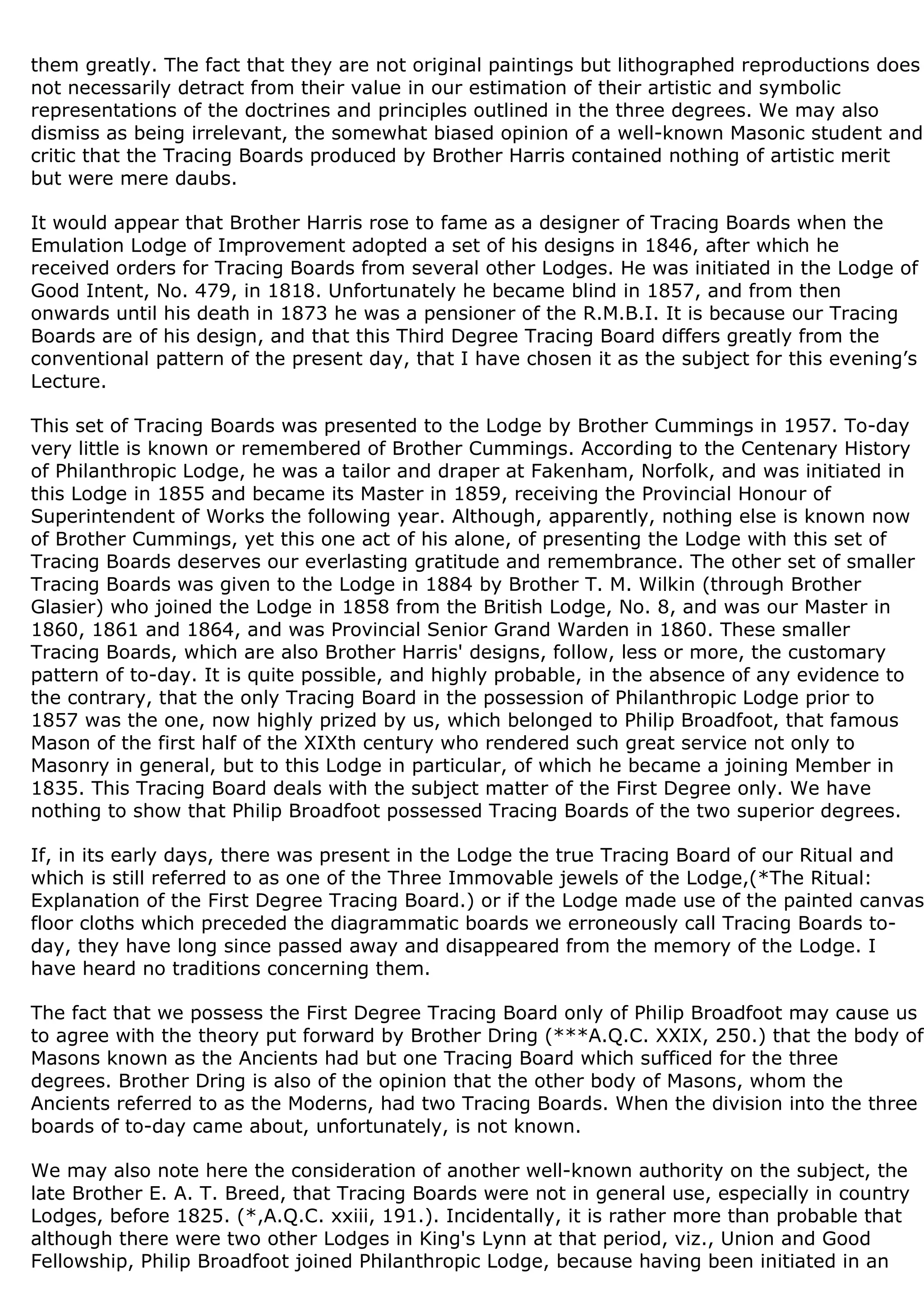 Freemasonry 157 an explanation of the third degree tracing board | PDF