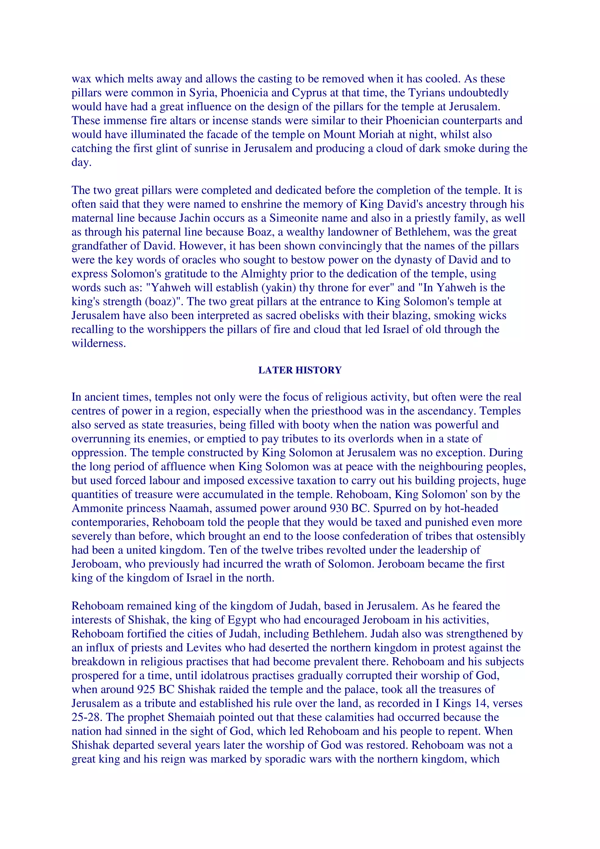 Freemasonry 168 the two great pillars of solomon's temple | PDF