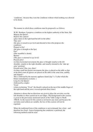 Freemasonry 173a the table lodge of the netherlands | PDF