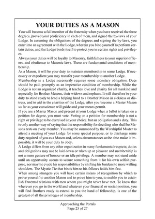 Freemasonry 179 approaching the portals | PDF