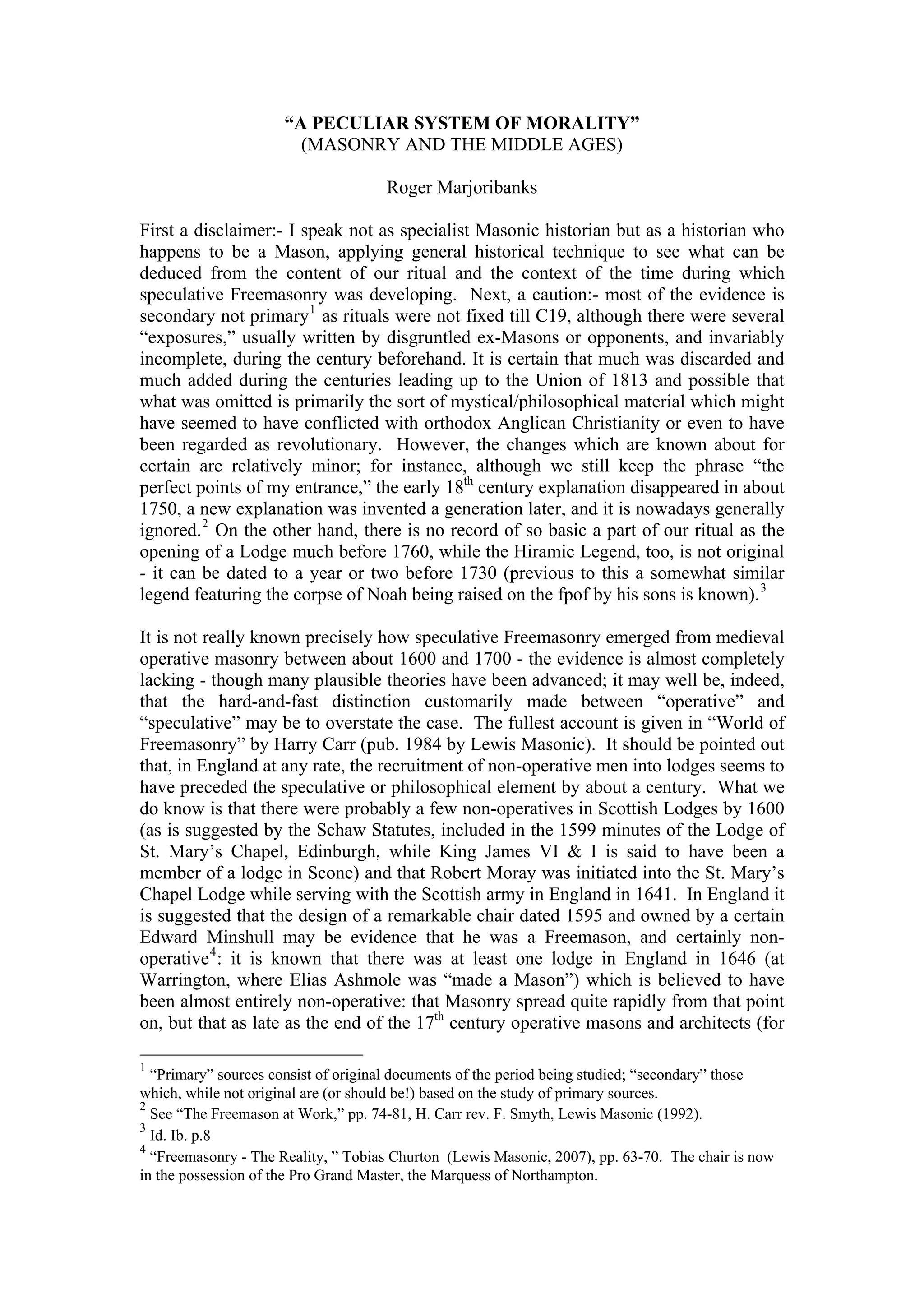 Freemasonry 195 a peculiar system of morality | PDF