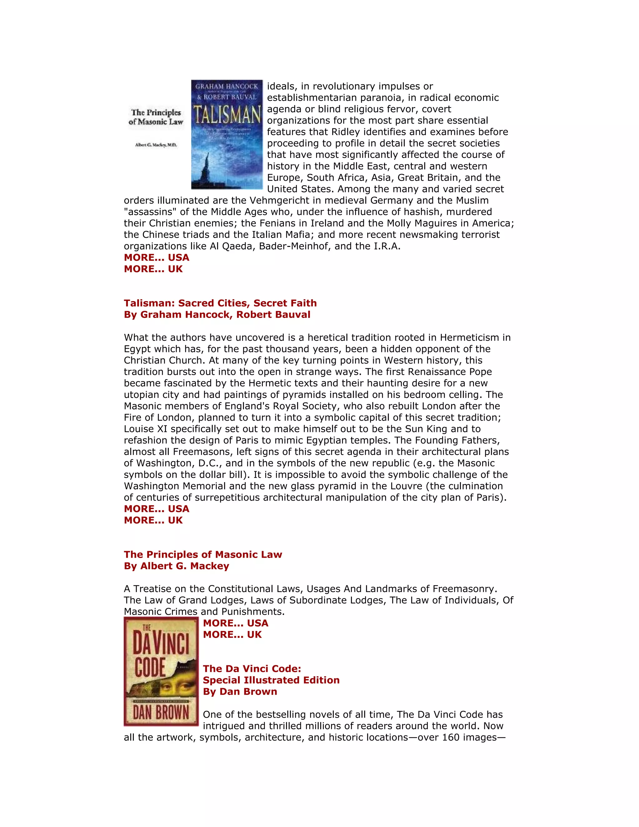 Freemasonry 252 masonic books | PDF