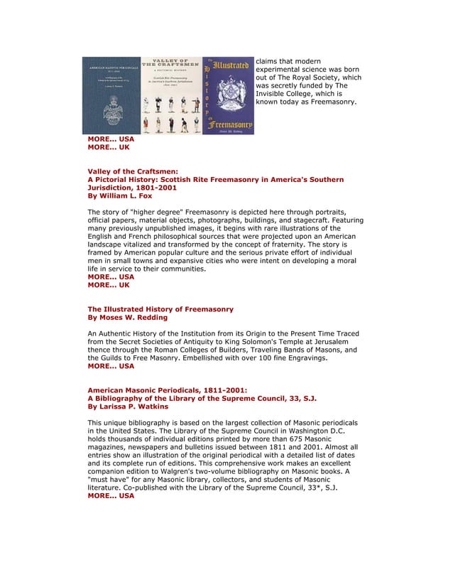 Freemasonry 252 masonic books | PDF