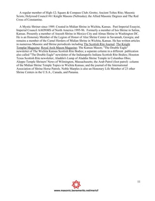 Freemasonry 256 the mystic symbolism of the shriners emblems | PDF