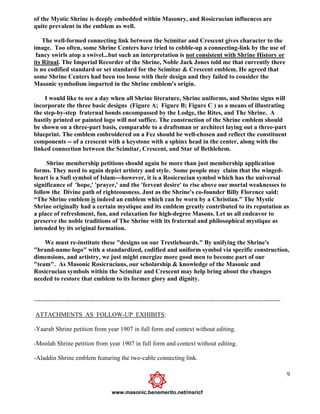 Freemasonry 256 the mystic symbolism of the shriners emblems | PDF