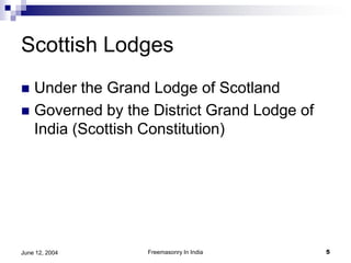 Freemasonry in India | PDF