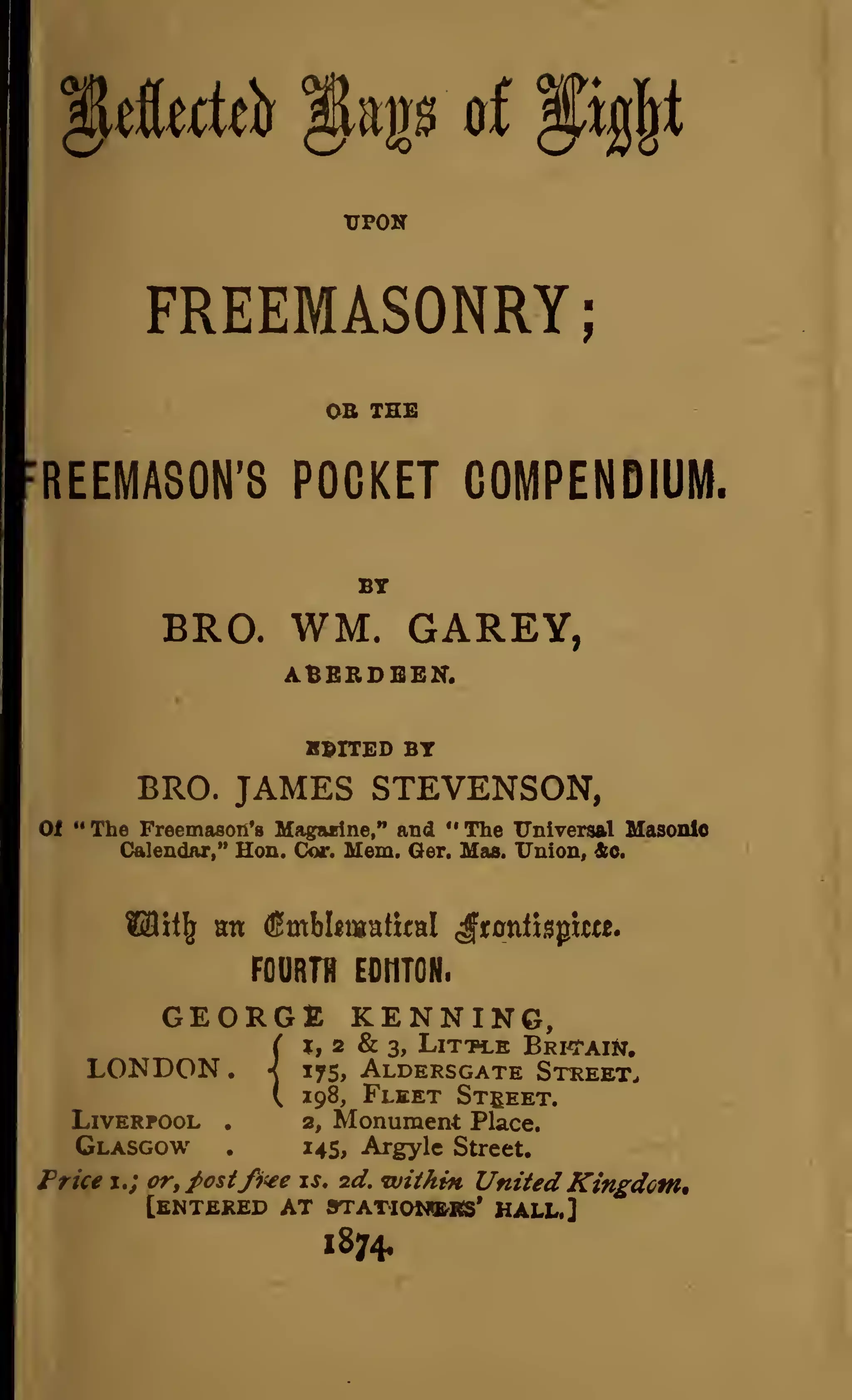 Freemason's Pocket Compendium | PDF