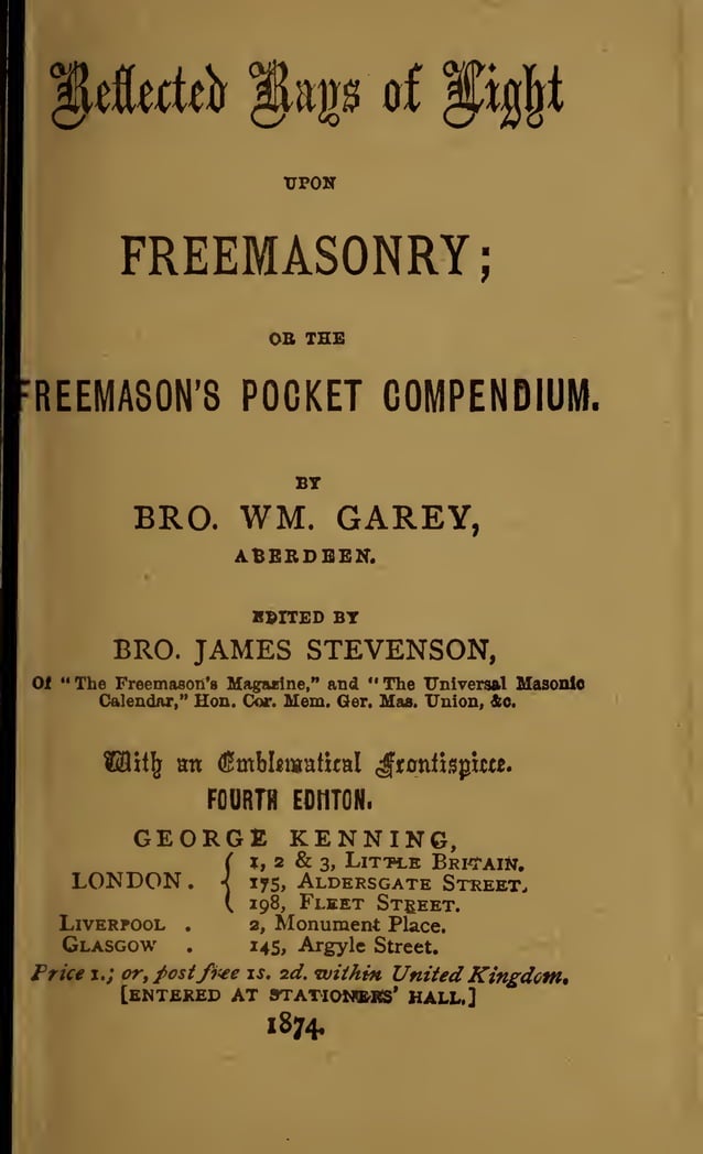 Freemason's Pocket Compendium | PDF