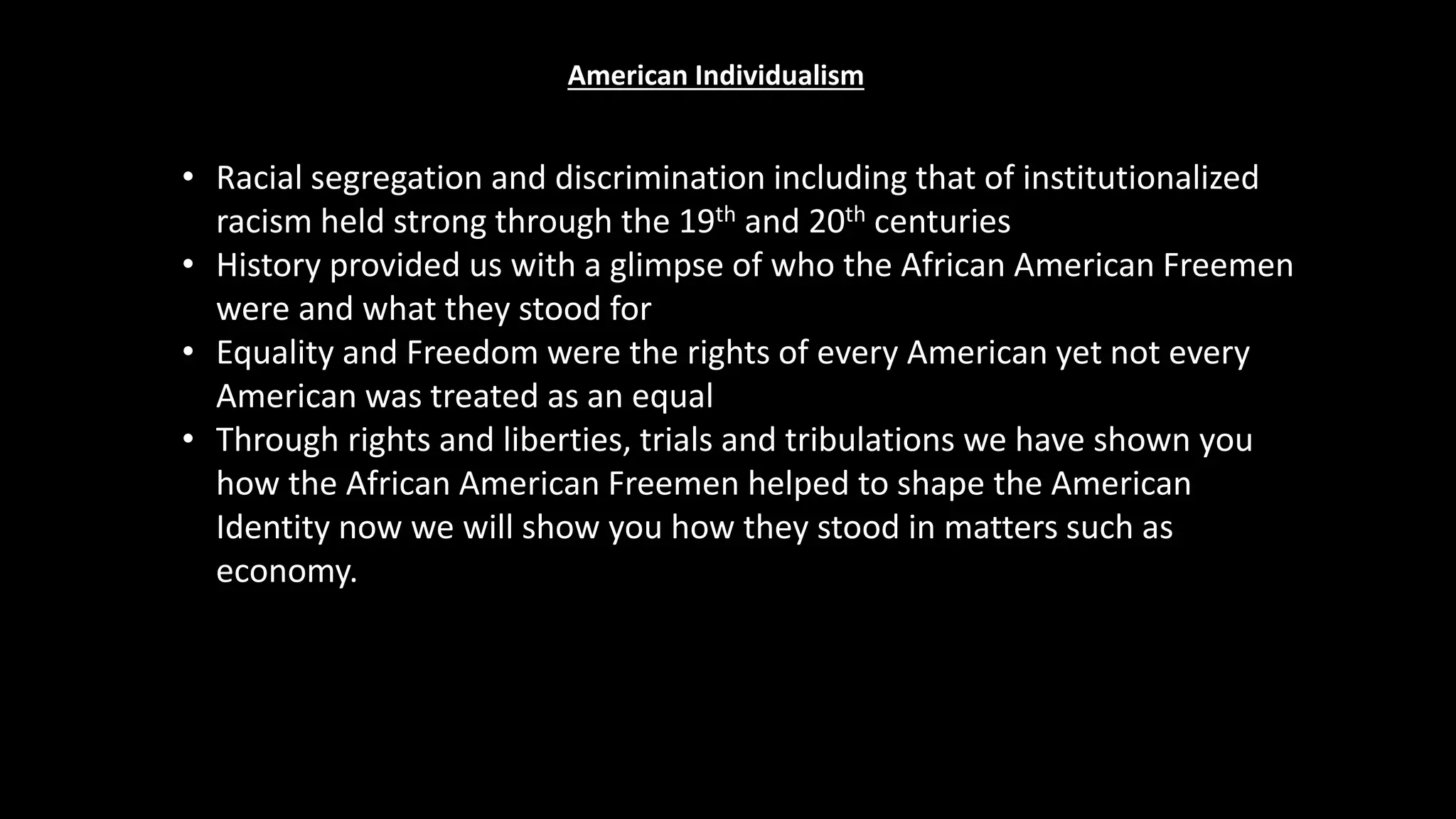 Freemen Blacks in Colonial America | PPTX