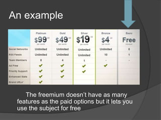 Freemium | PPTX | Shareware and Freeware | Computer Software and ...