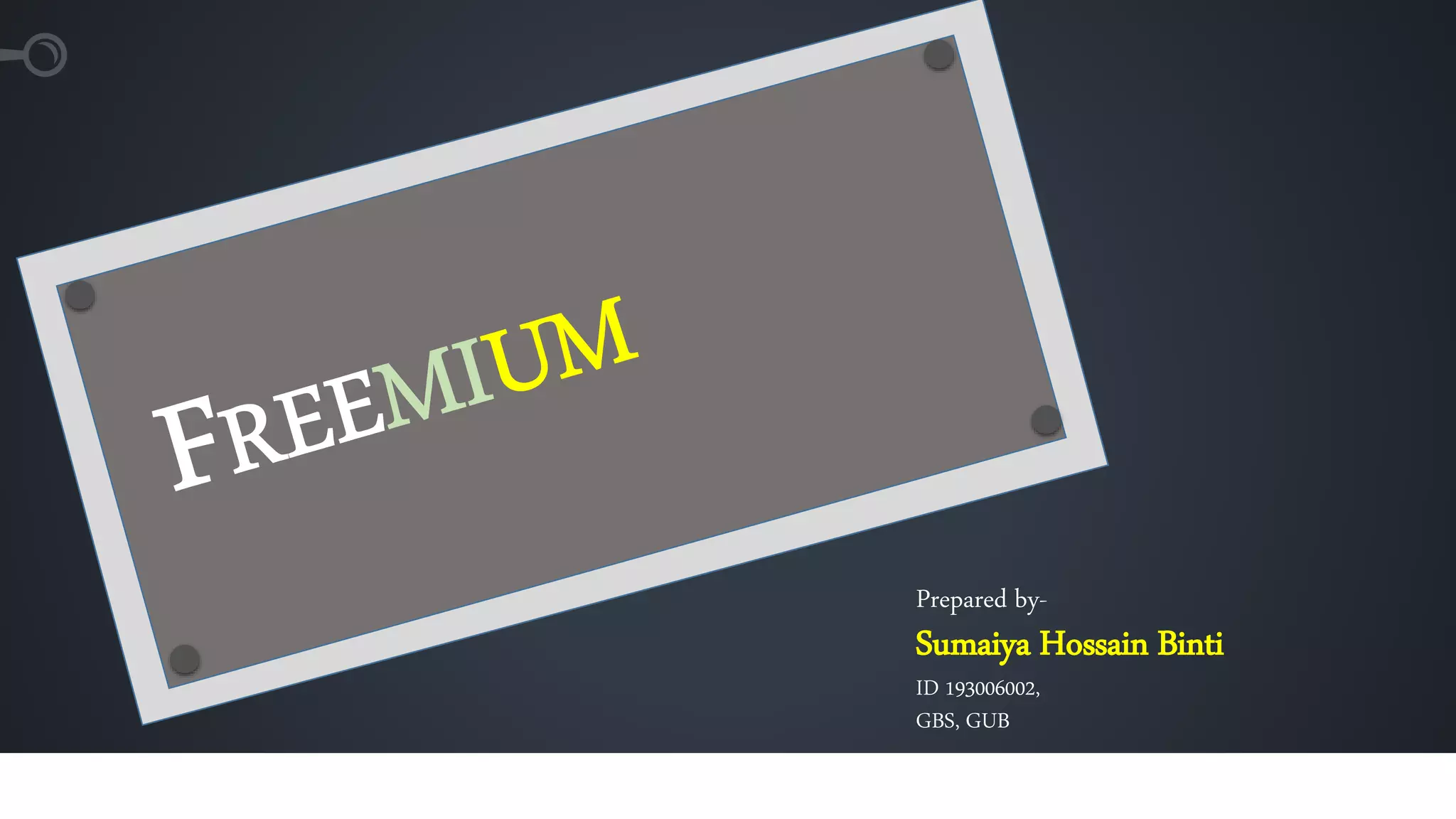Freemium | PPT