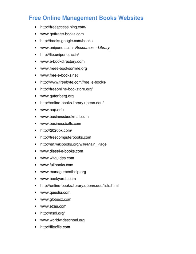 Free online books | PDF