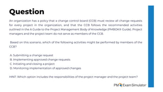 Free PMP Sample Q & A | PPT