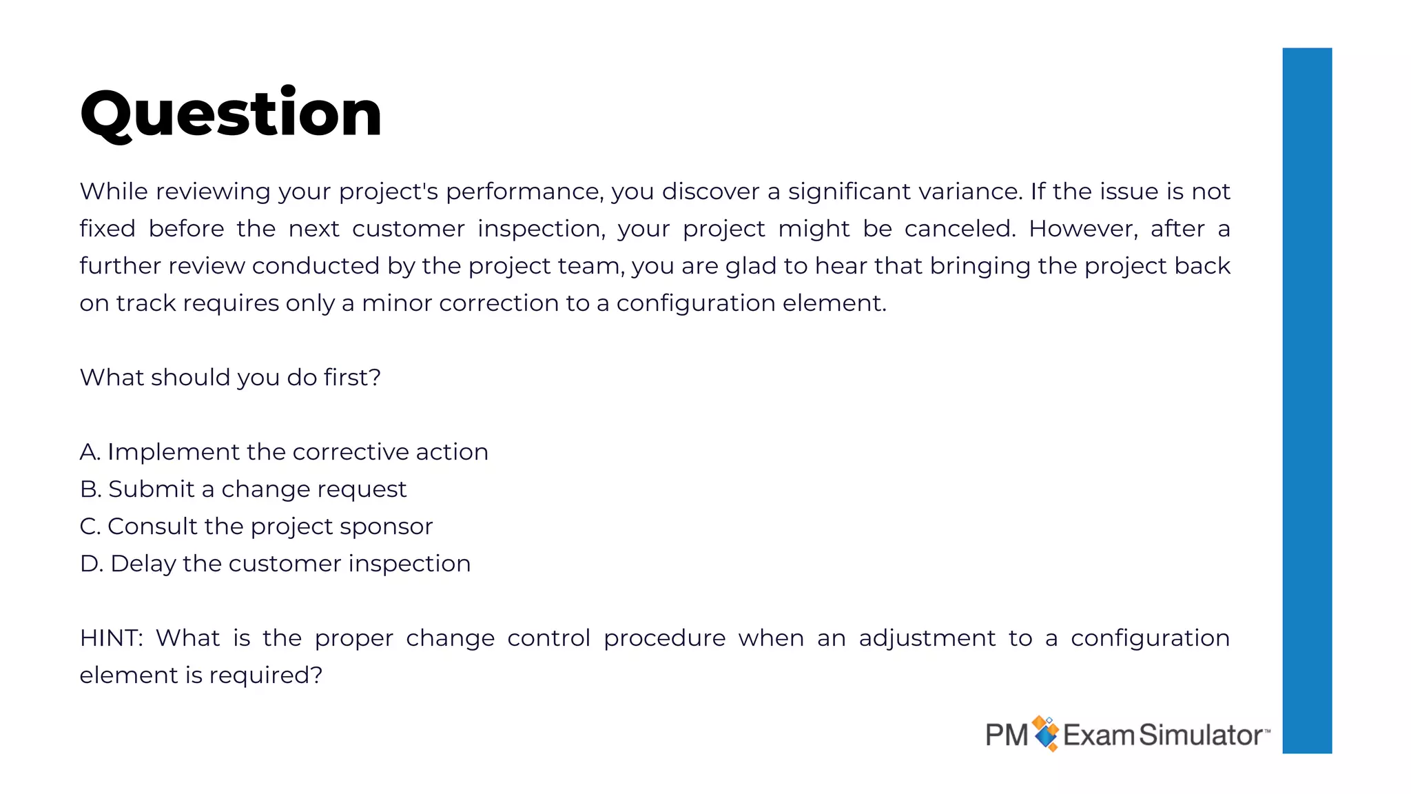 Free PMP Sample Q & A | PPT | Free Download