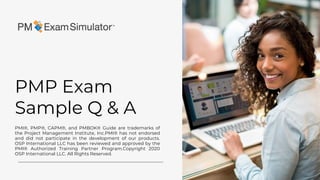 Free PMP® Exam Sample Question | PDF