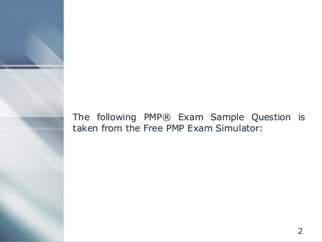 Free PMP Exam Sample Question 183