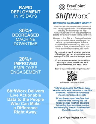 FreePoint Technologies Corporate Brochure - ShiftWorx MES SaaS - 2022 | PDF