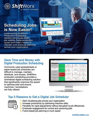 ShiftWorx MES SaaS - Production Scheduling Software Solution Brochure ...