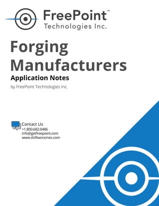 Whitepaper - FreePoint Technologies Forging Manufacturers Application ...