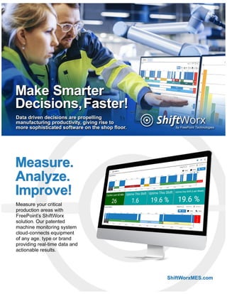 FreePoint Technologies Corporate Brochure - ShiftWorx MES SaaS - 2024 | PDF