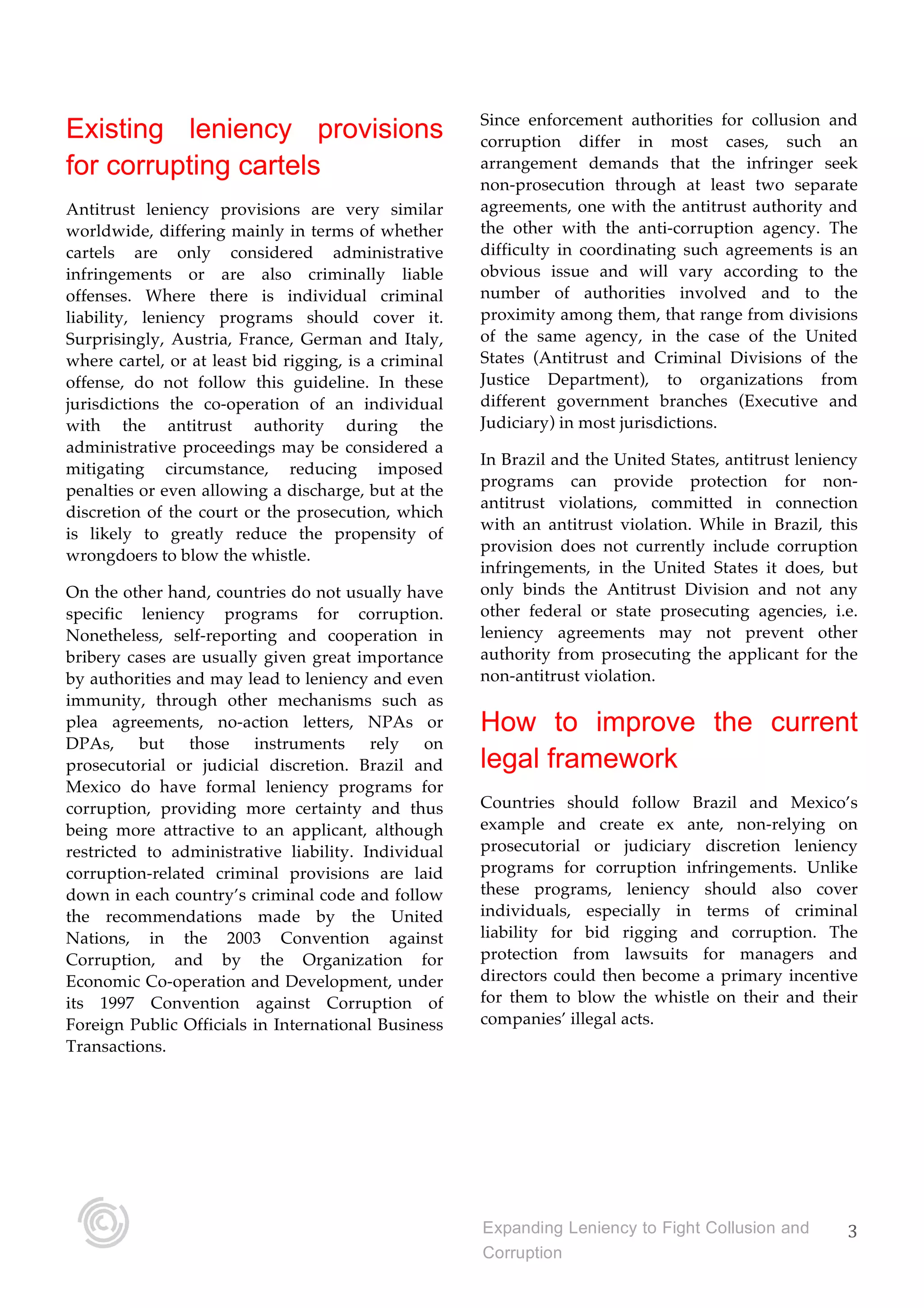 Expanding Leniency to Fight Collusion and Corruption | PDF | Law