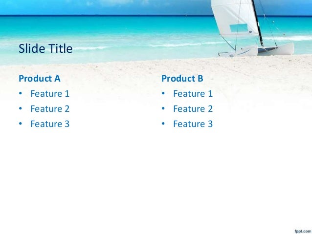 Free PowerPoint Template (Paradise Beach Powerpoint Background And Te…