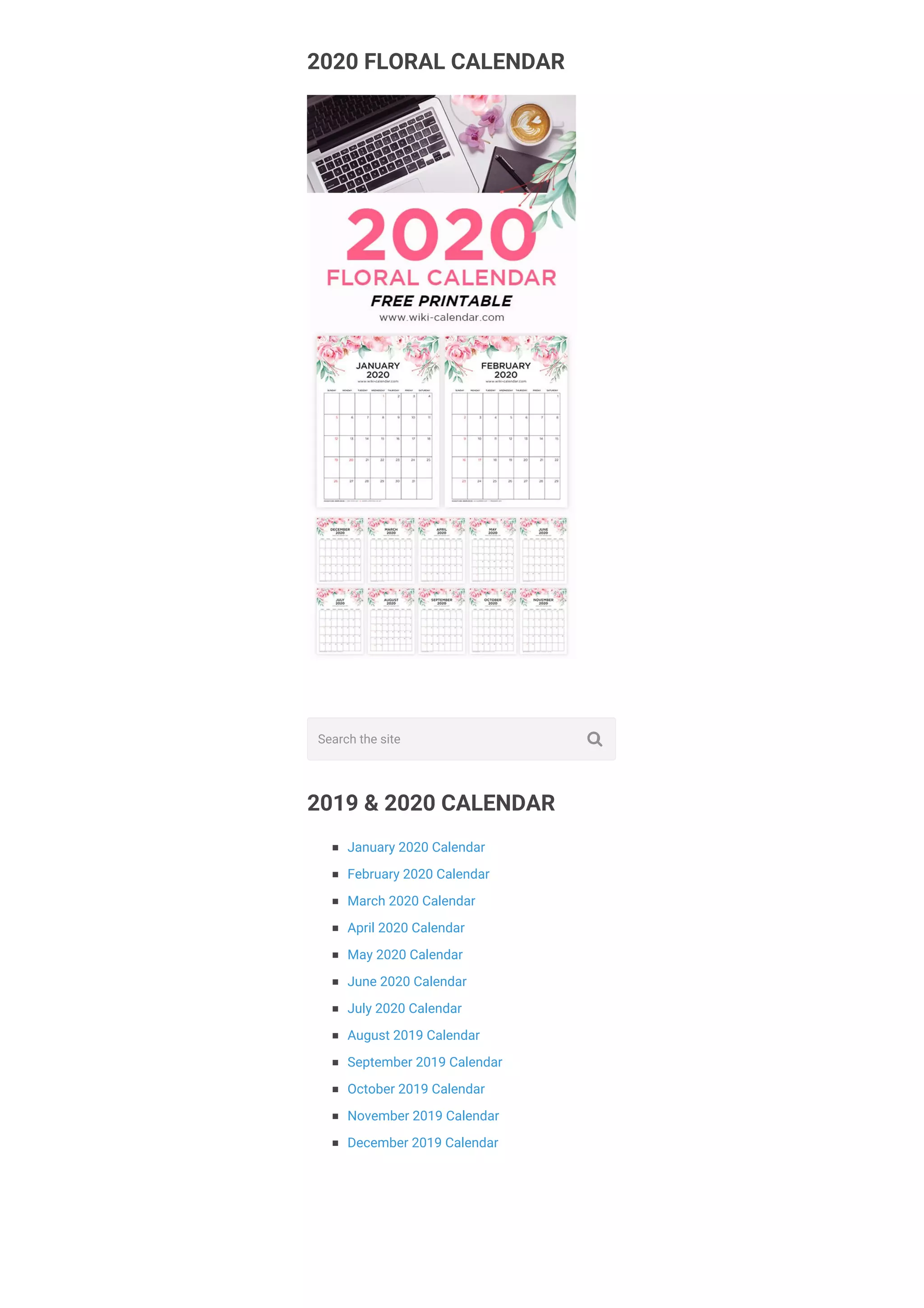 Free Printable November 2019 Calendar - Wiki Calendar | PDF