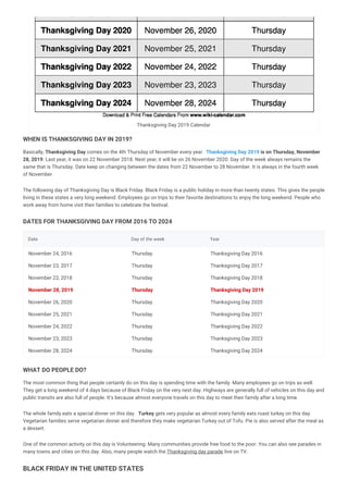 Free Printable November 2019 Calendar - Wiki Calendar | PDF
