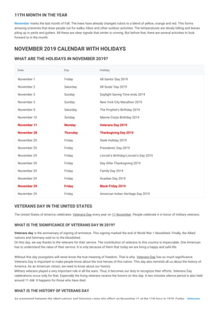 Free Printable November 2019 Calendar - Wiki Calendar | PDF