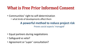 Free prior and informed consent. Max Smith, Gecko environment | PPTX