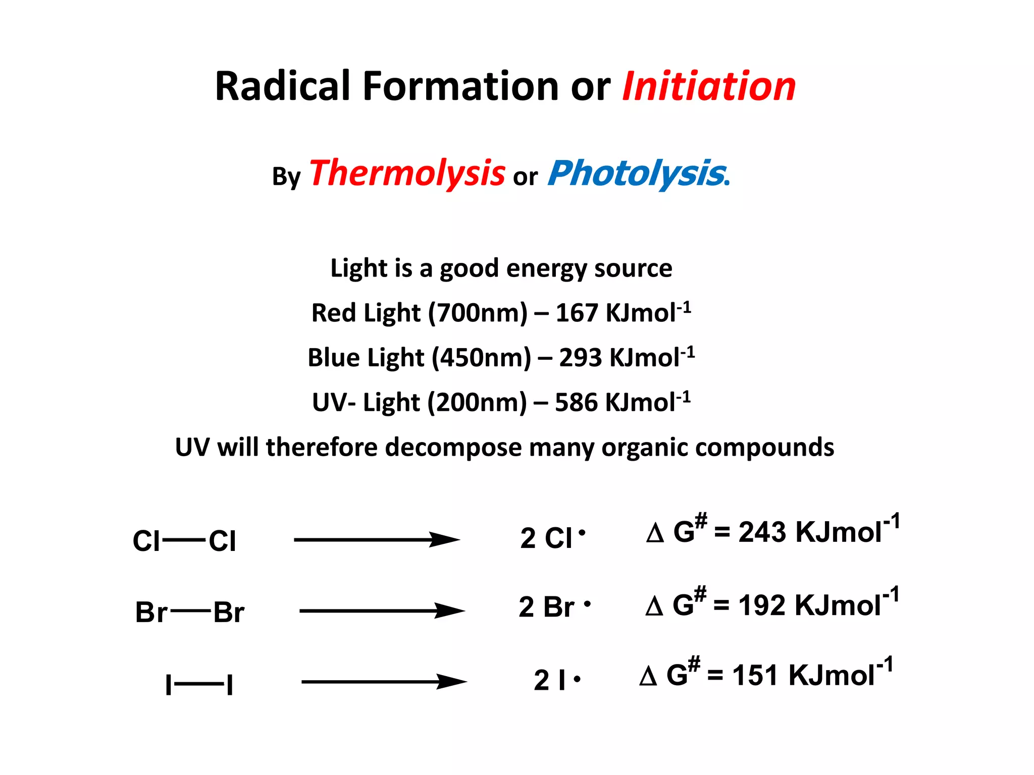 Free Radical Chemistry | PPTX