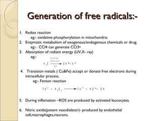 Free radical induced injury | PPT