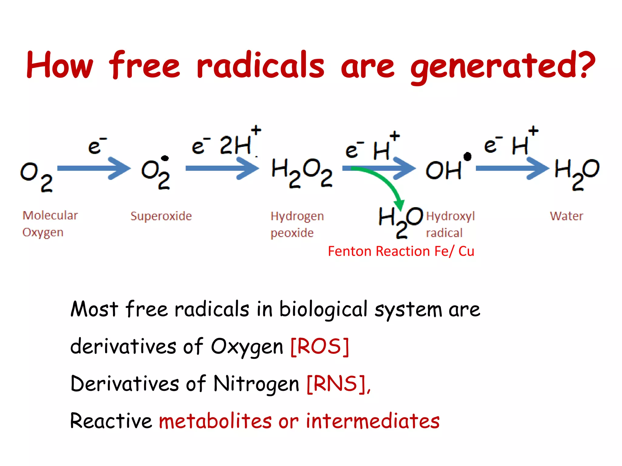 Free radical and antioxidants | PPTX