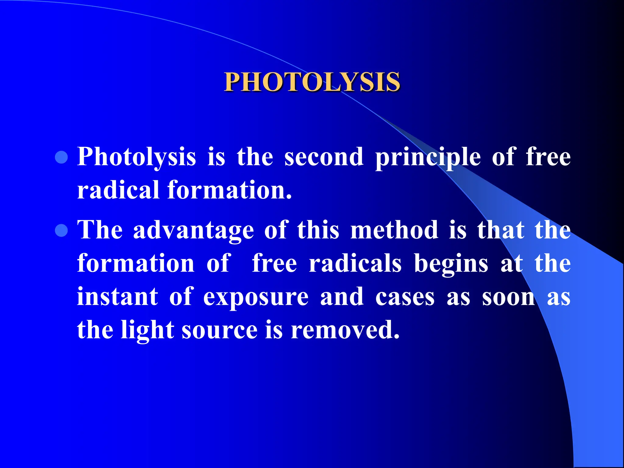 Free radical chain polymerization mechanism .ppt