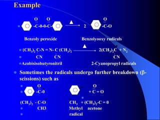 Free radical chain polymerization mechanism .ppt