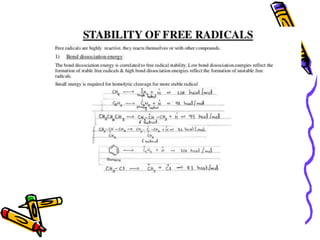 Free radical chapter | PPTX