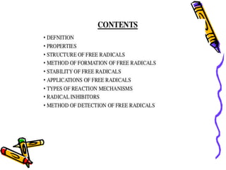 Free radical chapter | PPTX