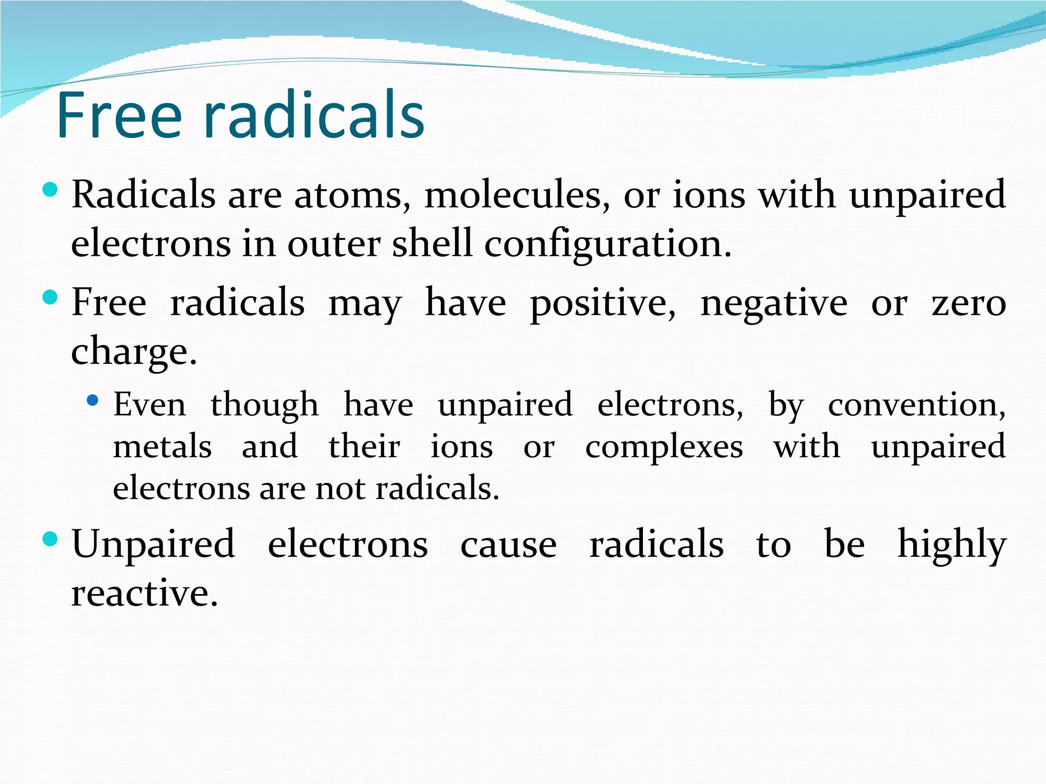 Free radicals | PPT