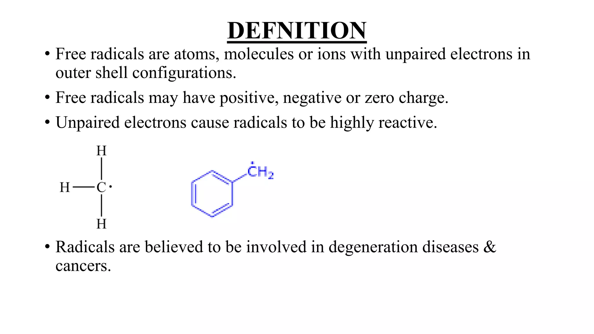 Free radicals | PPTX
