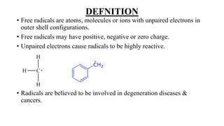 Free radicals | PPTX
