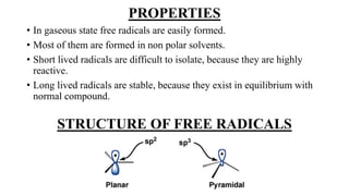 Free radicals | PPTX