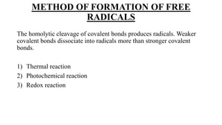 Free radicals | PPTX