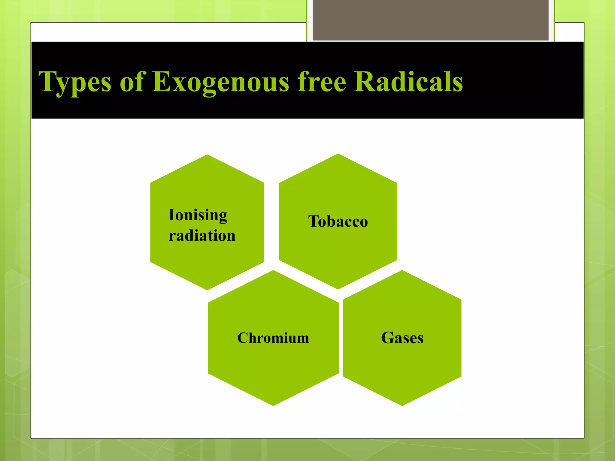 Free radicals in Cancer | PPTX