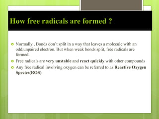 Free radicals in Cancer | PPTX