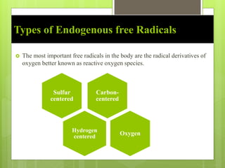 Free radicals in Cancer | PPTX