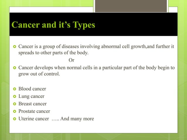 Free radicals in Cancer | PPTX